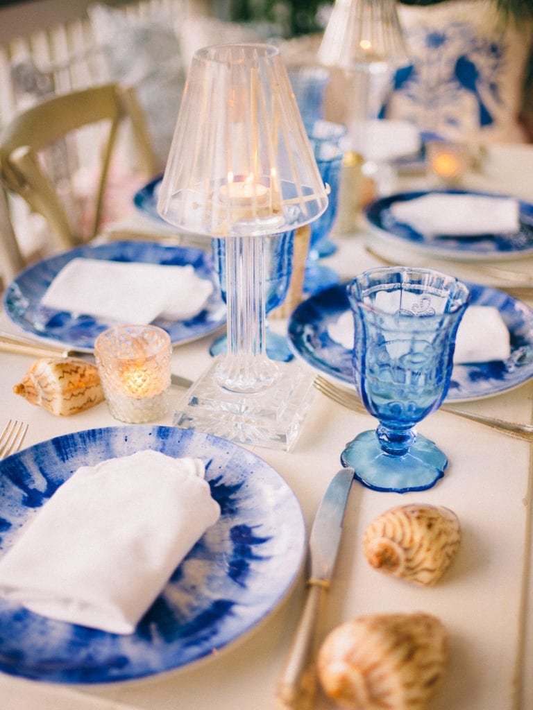 Blue & White Spring Table - Lucy Cuneo