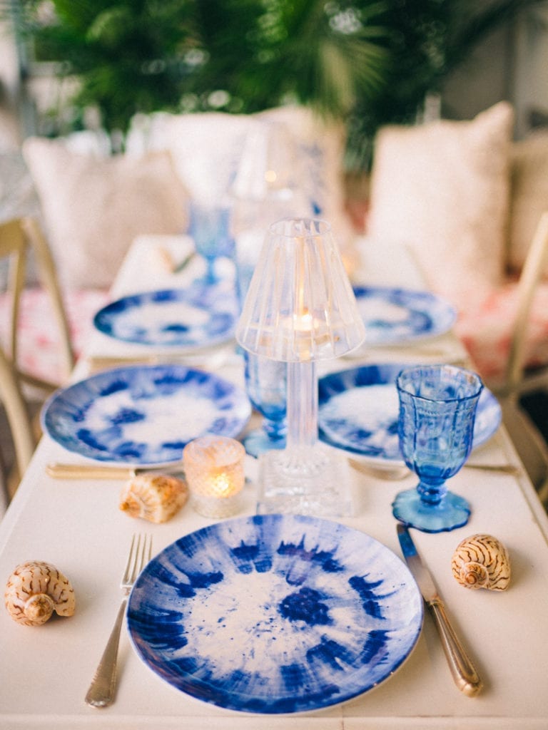 Blue & White Spring Table - Lucy Cuneo