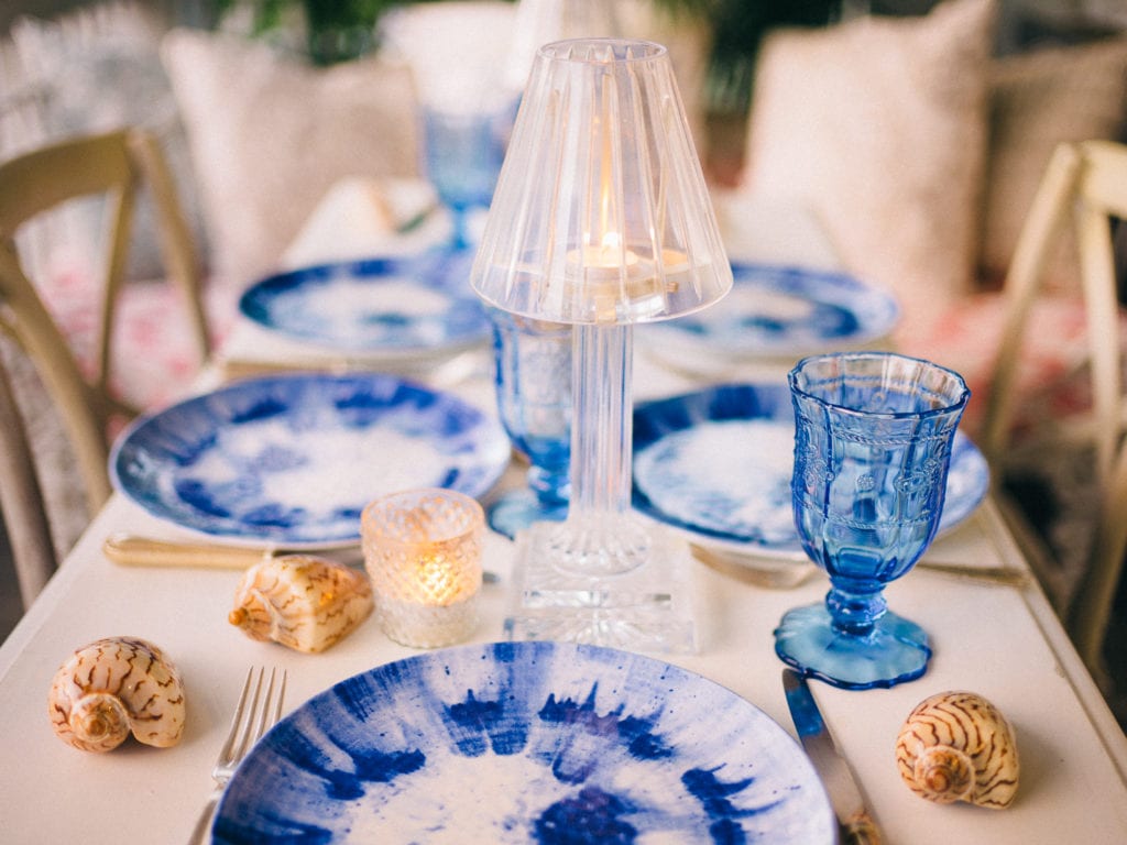 Blue & White Spring Table - Lucy Cuneo